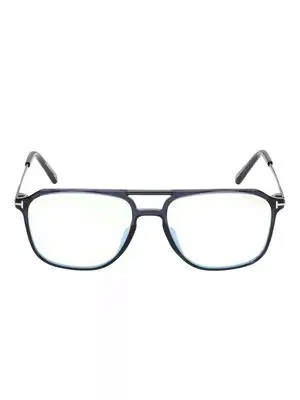 TOM FORD Pilot-frame Glasses - Blue
