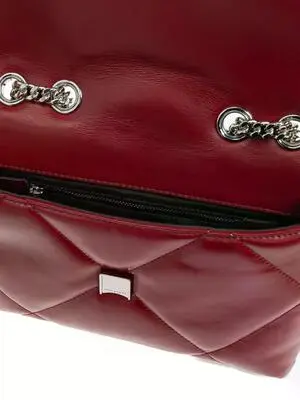 Tory Burch Quilted Chain Shoulder Bag With Logo - Red