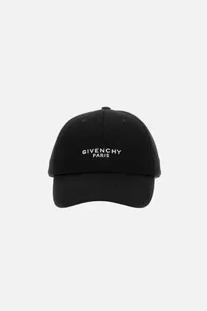 Givenchy Paris Embroidered Cap - Black