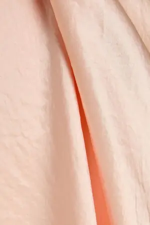 Vince Crinkled Satin Midi Skirt - Blush