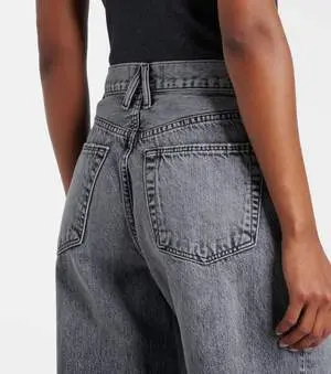 SLVRLAKE Cassie High-rise Wide-leg Jeans - Grey