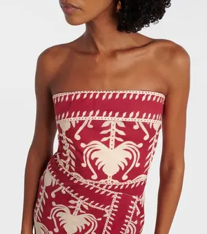 Johanna Ortiz Printed Cotton Wrap Dress