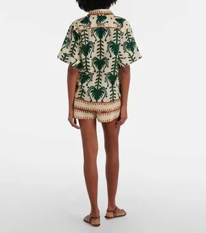 Johanna Ortiz Printed Cotton Shorts - Multicoloured