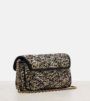 Gucci Gg Marmont Mini Tweed Shoulder Bag