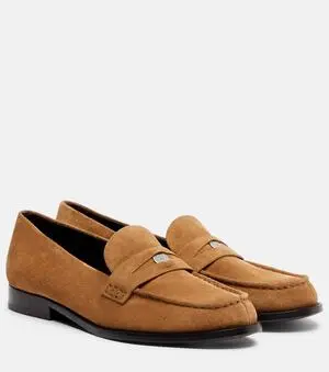 Tory Burch Suede Penny Loafers