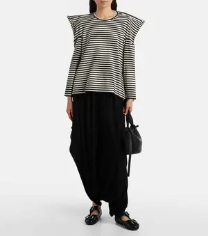 Junya Watanabe High-rise Tapered Wool Pants
