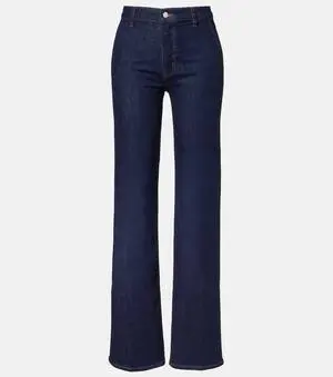 FRAME High-rise Straight Leg Jeans