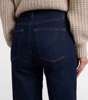 FRAME High-rise Straight Leg Jeans