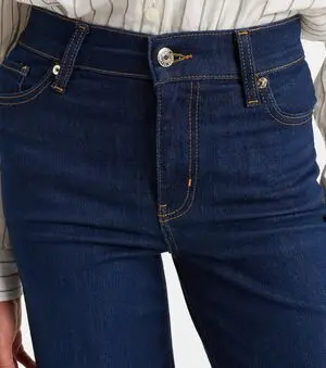FRAME Le Slim Wide-leg High-rise Jeans - Blue