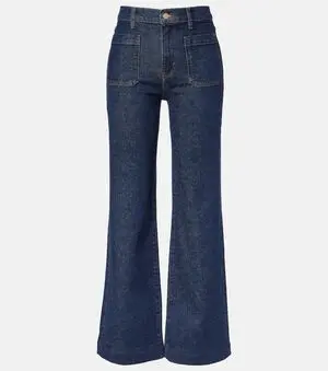 FRAME Refined High-rise Wide-leg Jeans