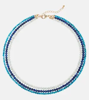 JENNIFER BEHR Ersa Beaded Necklace - Blue