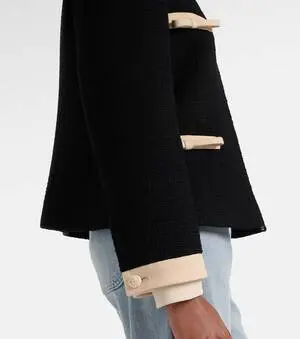 Valentino Garavani Bow-detail Wool-blend Tweed Jacket