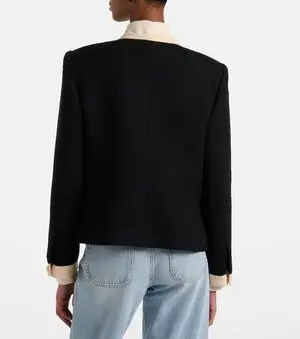 Valentino Garavani Bow-detail Wool-blend Tweed Jacket