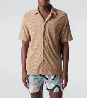 Frescobol Carioca Cotton-blend Bowling Shirt - Beige