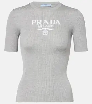 Prada Trimmed T-shirts For Women