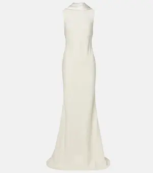 DANIELLE FRANKEL Bridal Miles Wool-blend Gown