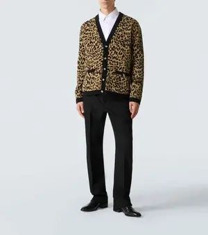 Valentino Garavani Jacquard Virgin Wool Cardigan