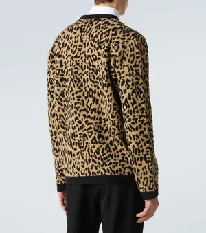 Valentino Garavani Jacquard Virgin Wool Cardigan