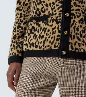 Valentino Garavani Jacquard Virgin Wool Cardigan