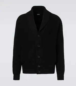 Zegna Cashmere-blend Shawl Collar Cardigan