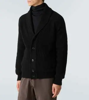 Zegna Cashmere-blend Shawl Collar Cardigan