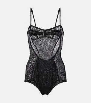 Attico Floral Lace Bodysuit