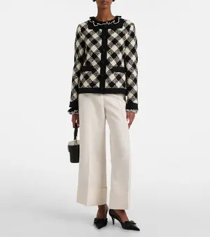 Valentino Garavani Crepe Couture Wide-leg Trousers
