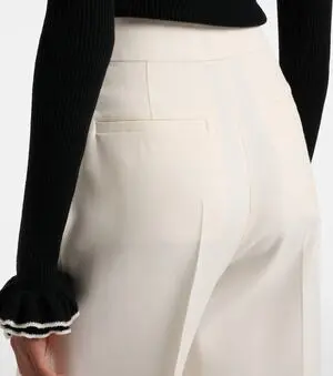 Valentino Garavani Crepe Couture Wide-leg Trousers