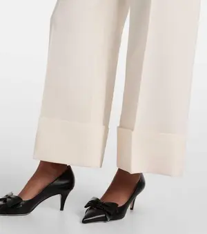 Valentino Garavani Crepe Couture Wide-leg Trousers
