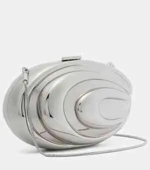 Simkhai Inez Metallic Clutch