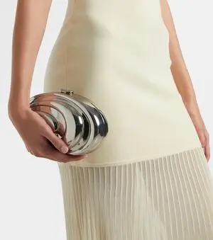 Simkhai Inez Metallic Clutch