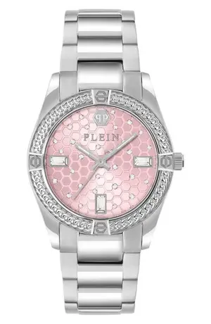 Philipp Plein Icon Chain Bracelet Watch - Stainless Steel/pink