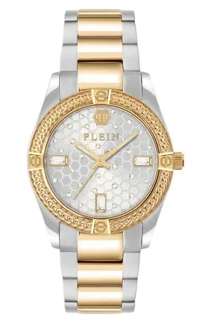 Philipp Plein Icon Chain Bracelet Watch Two Tone