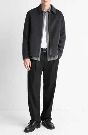 Vince Wool-blend Jacket - Black