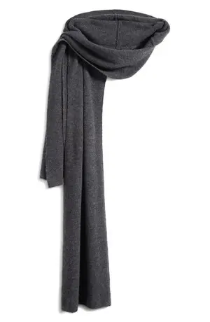 Rag & Bone Jordyn Hooded Scarf - Dark Grey