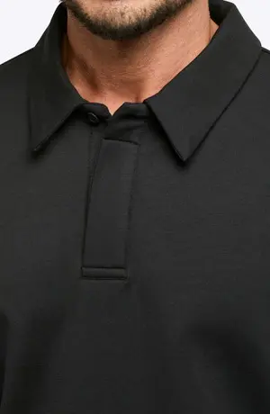 CUTS Hyperloop Long Sleeve Polo - Black