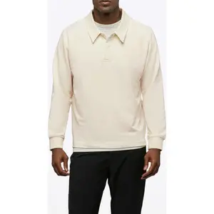 CUTS Hyperloop Long Sleeve Polo - Ivory