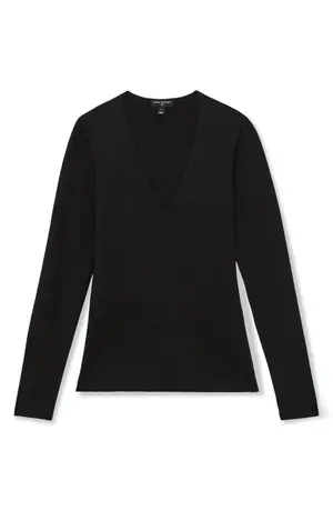 REISS Maeve V-neck Silk Blend Sweater