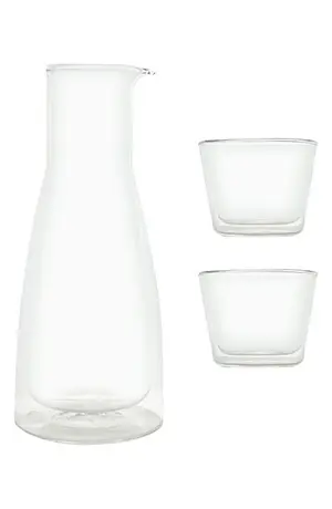 CLOUDNOLA Rocks Glasses & Carafe Set - Clear