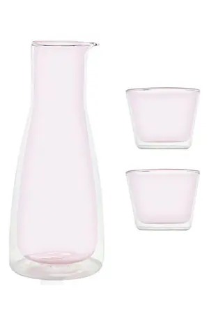CLOUDNOLA Rocks Glasses & Carafe Set - Pink