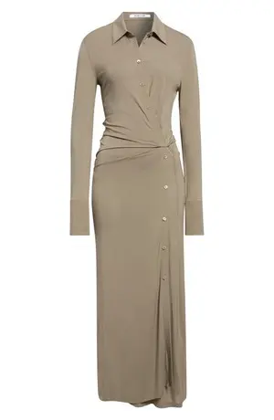 Helmut Lang Asymmetric Long Sleeve Dress