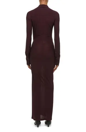 Helmut Lang Asymmetric Long Sleeve Dress
