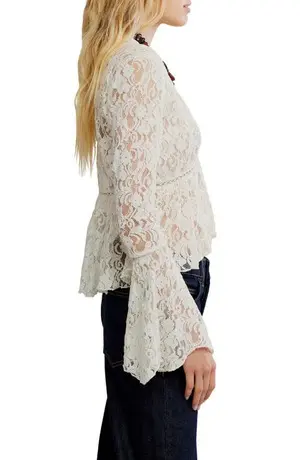 Free People Whispering Love Lace Top