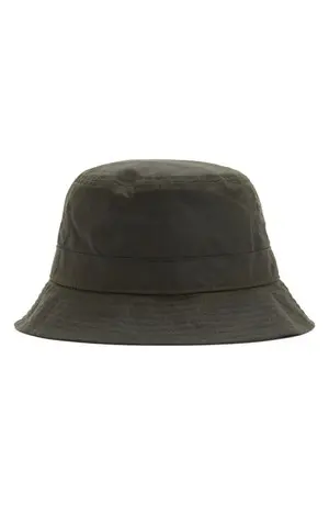 Barbour Belsay Waxed Cotton Bucket Hat