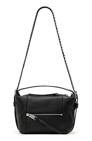 ALLSAINTS Vega Leather Crossbody Bag - Black