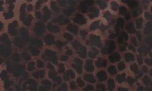 Mango Leopard Print Pleated Top