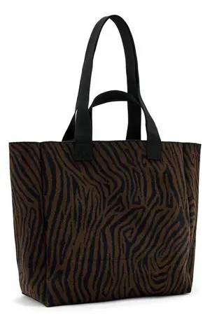 ALLSAINTS Izzy Zebra Stripe Tote