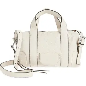 ALLSAINTS Grain Leather Crossbody Bag - Sahara White