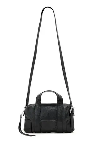 ALLSAINTS Ares G Compact Crossbody Bag - Black/silver
