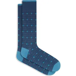 BUGATCHI Geometric Patterned Dress Socks